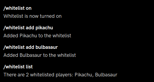 How to use the whitelist command in Minecraft | Minehost.io